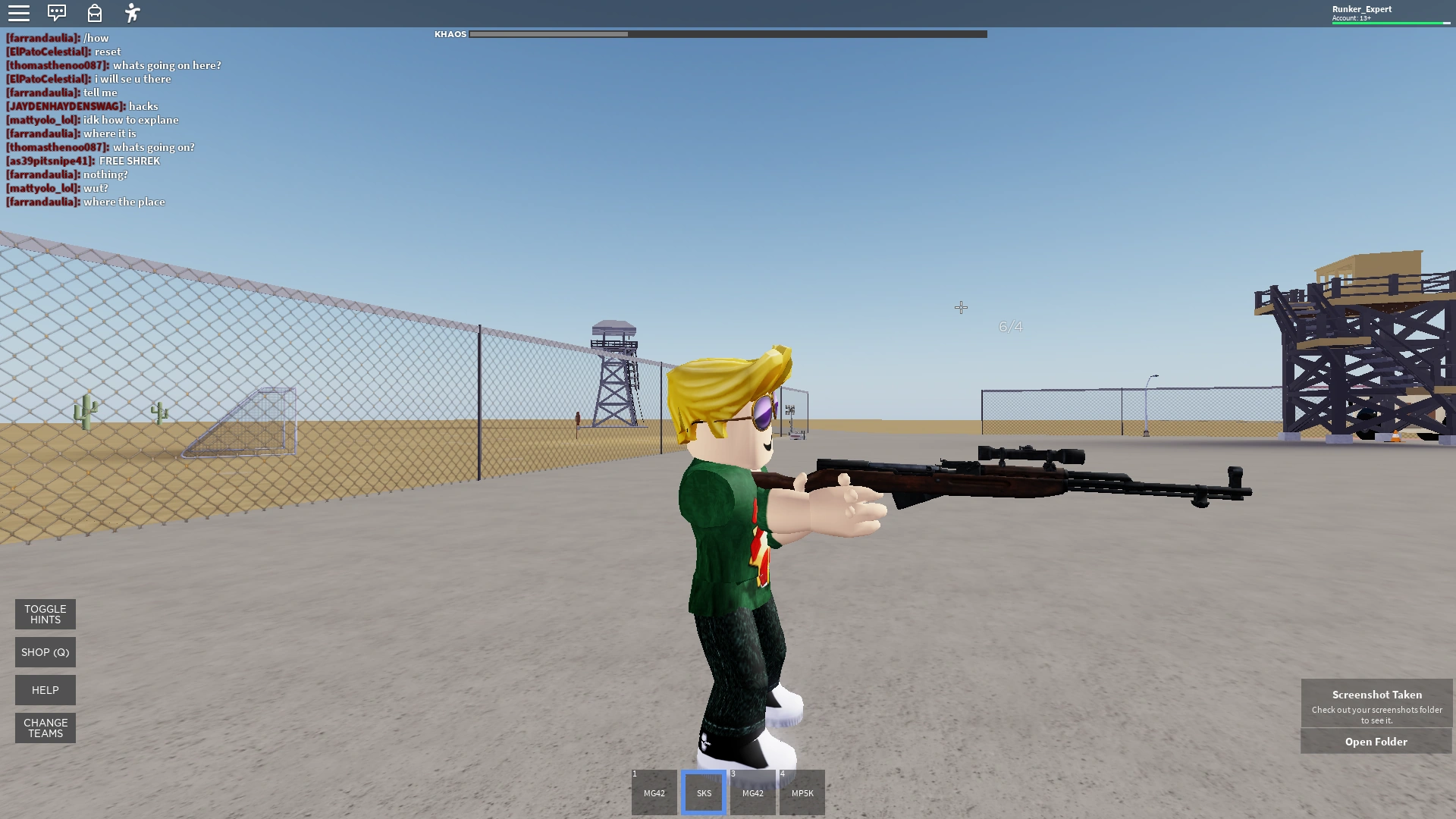 Weapons | Roblox Runker 51 Wiki | Fandom