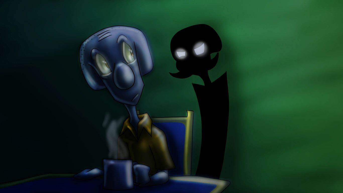 User blog:Olimar90/Fanart: Sqeegee Harasses Squidward | Russmarrs2 Rise ...