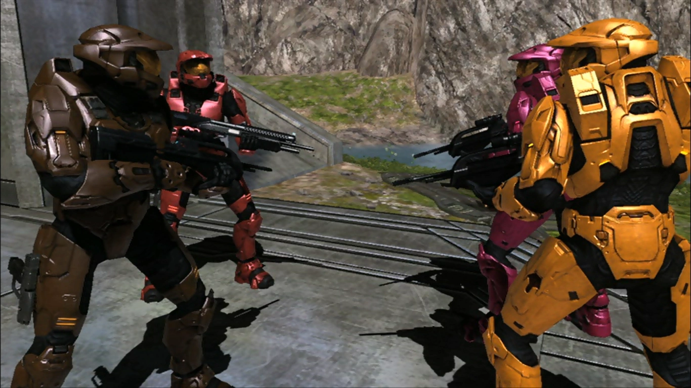 Image - Lopez, Sarge, Grif, and Simmons - Relocated.png | Red vs. Blue ...