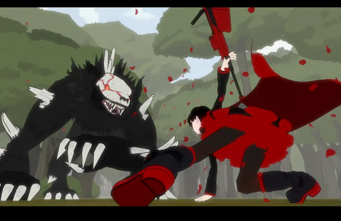 Image - Ruby vs Beowolf.png | RWBY Wiki | FANDOM powered by Wikia