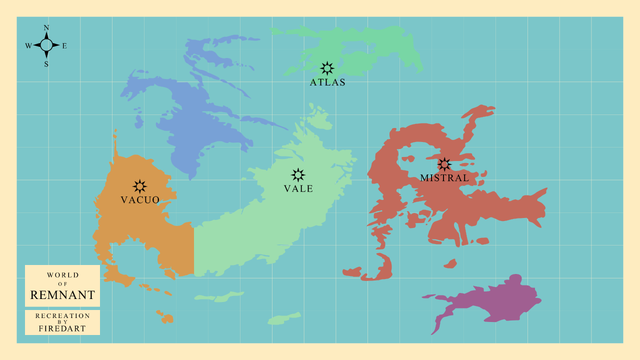 File:RWBY Remnant World Map (Political).svg | RWBY Wiki | FANDOM ...