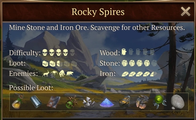 Rocky Spires | Saga Of Survival Wiki | Fandom
