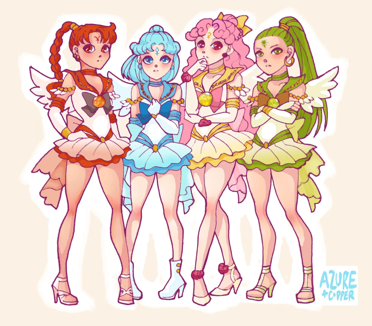 Sailor Cuarteto | Sailor Moon Fanon Wiki | Fandom