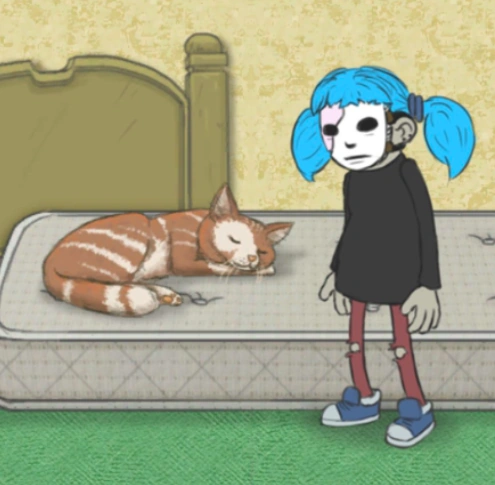 Image - Sal's cat Gizmo lying on his matress.png | Sally Face Wiki | FANDOM powered by Wikia