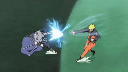 Imagen Naruto Vs Sasuke Gif Diversión Otaku Wiki Fandom Powered