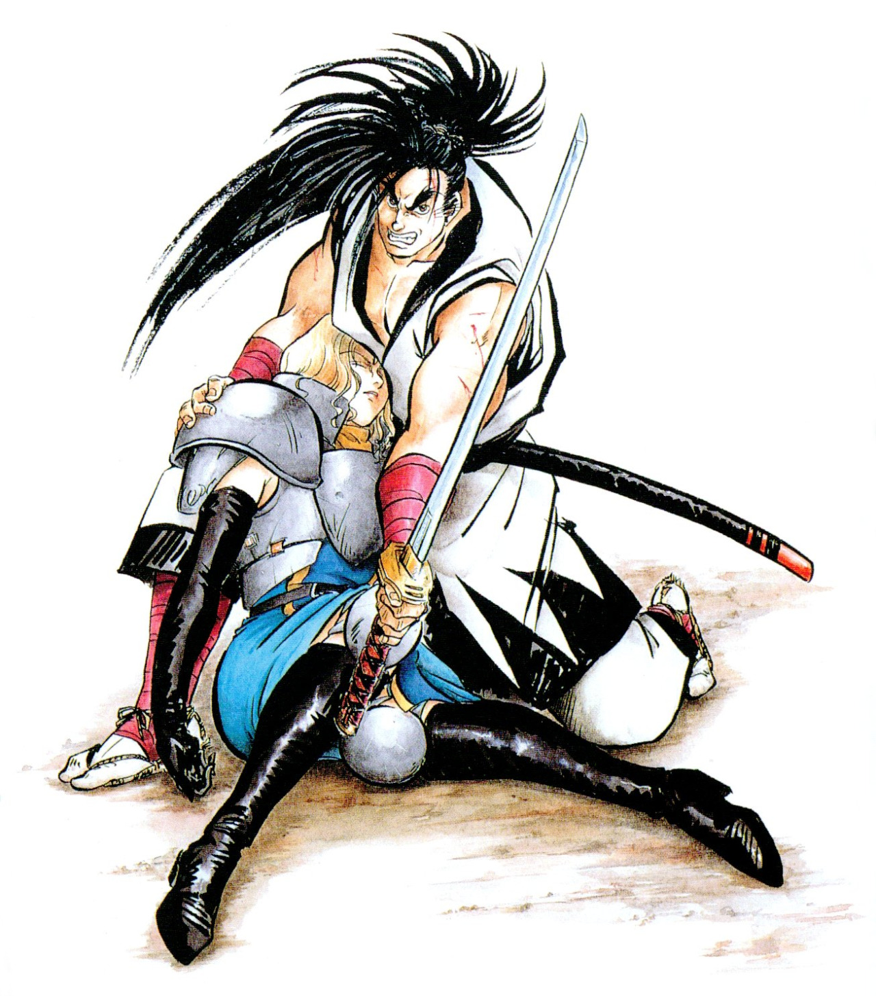 Image - Samsho1 art haohmaru charlotte.jpg | Samurai Shodown Wikia ...