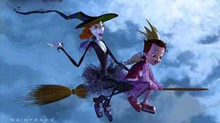 Image - Hannah and scary godmother flying.jpg | Scary Godmother Wiki ...