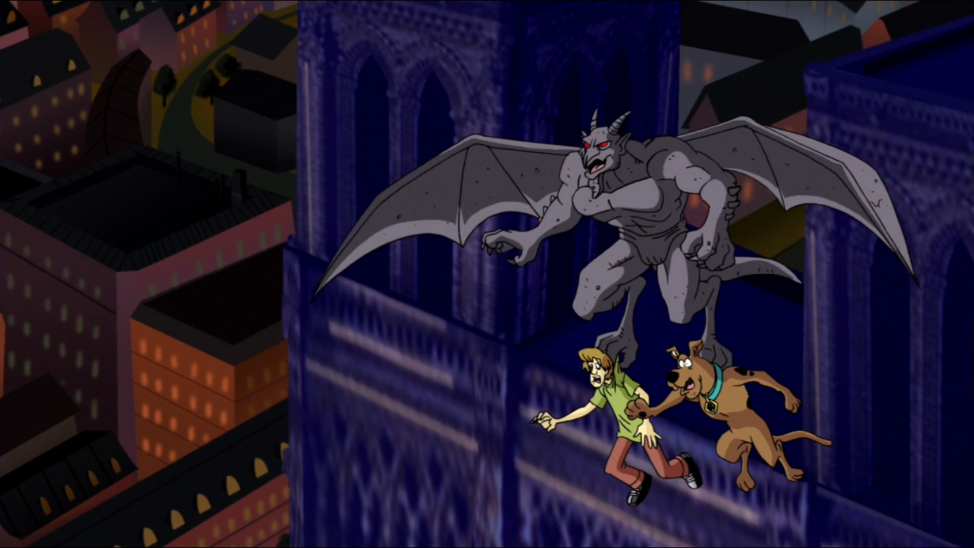 Image - Gargoyle takes Shag and Scoob on Paris flight.png | Scoobypedia ...