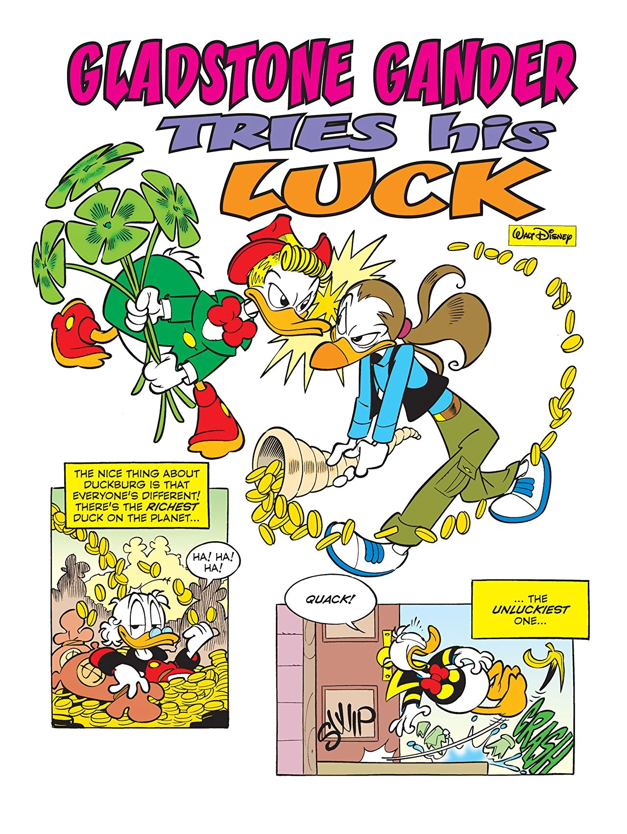 Gladstone Gander Tries his Luck | Scrooge McDuck Wikia | Fandom