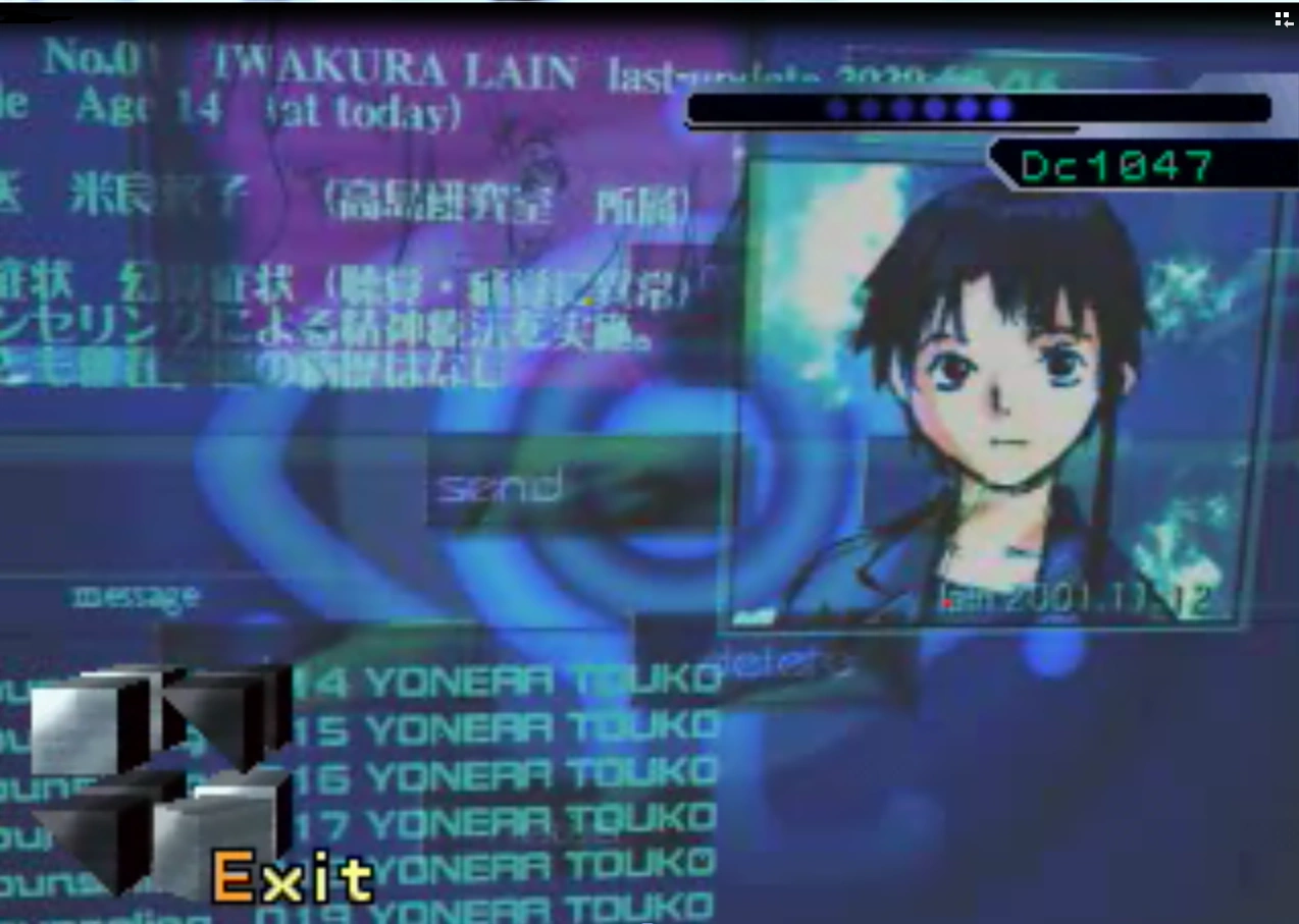 Serial Experiments Lain Game - fasrclass