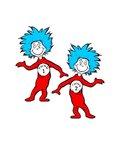 Thing One And Thing Two Clip Art