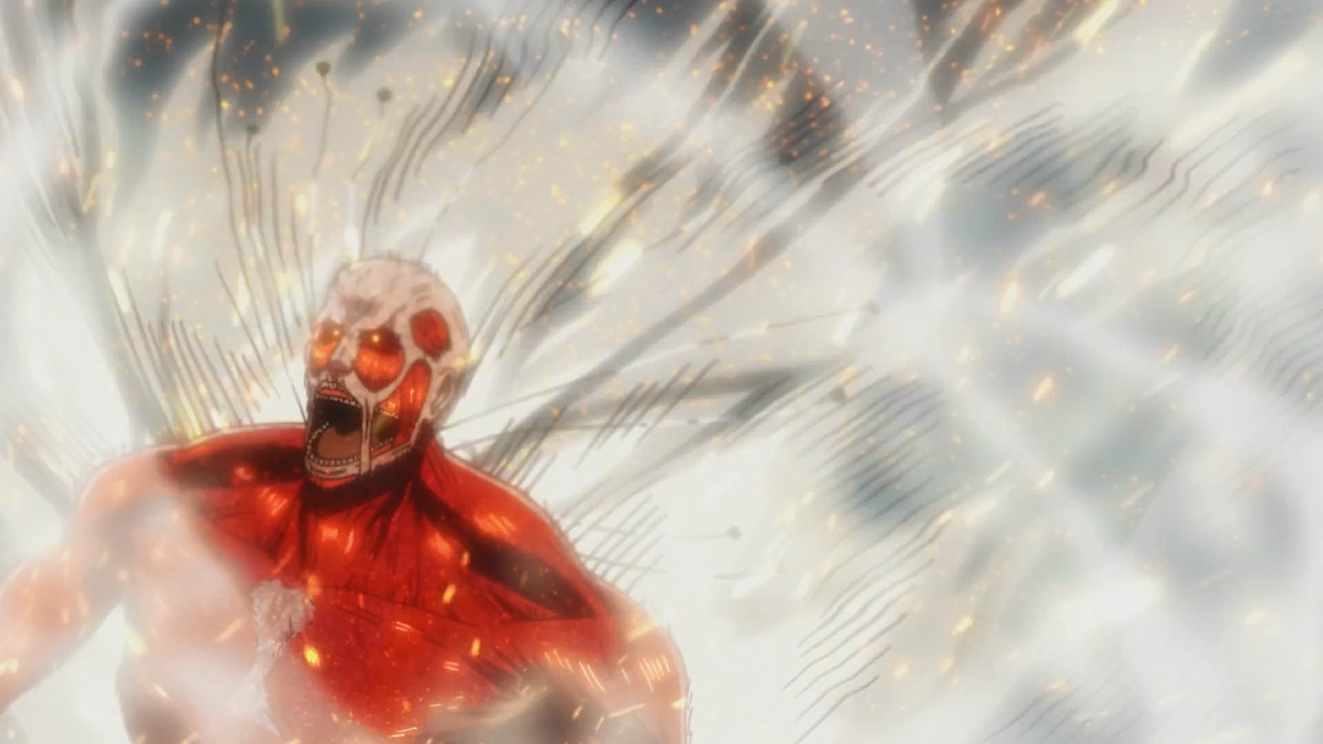 Image - Colossal Titan releases heavy steam.jpg | Attack on Titan Wiki ...