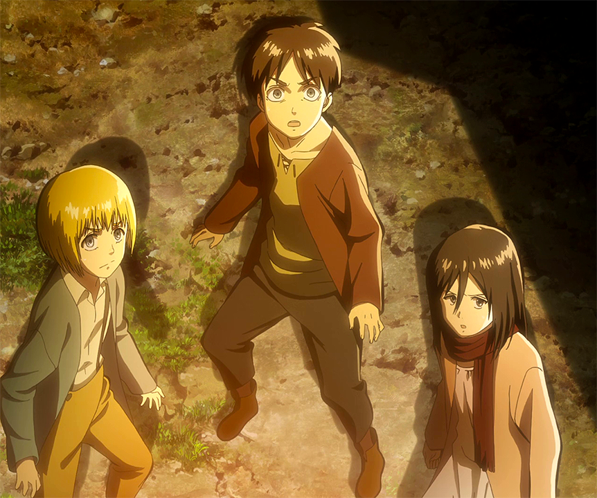 Изображение - Armin, Eren, and Mikasa see the Colossus Titan.png ... Изображение - Armin, Eren, and Mikasa see the Colossus Titan.png ...