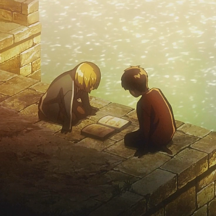 Image - Armin and Eren reading.png | Attack on Titan Wiki | FANDOM ...