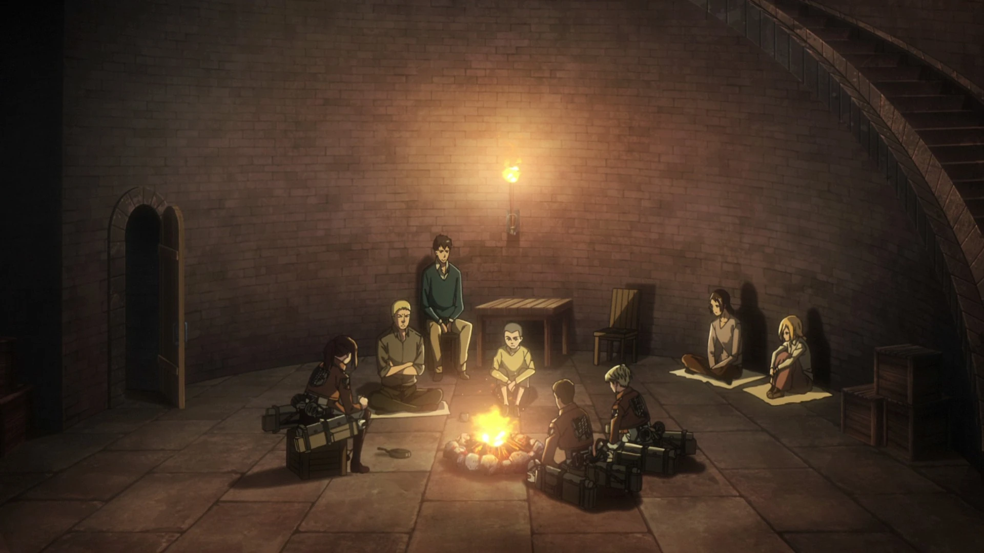 Image - The scouts resting inside Utgard Castle.jpg | Attack on Titan ...