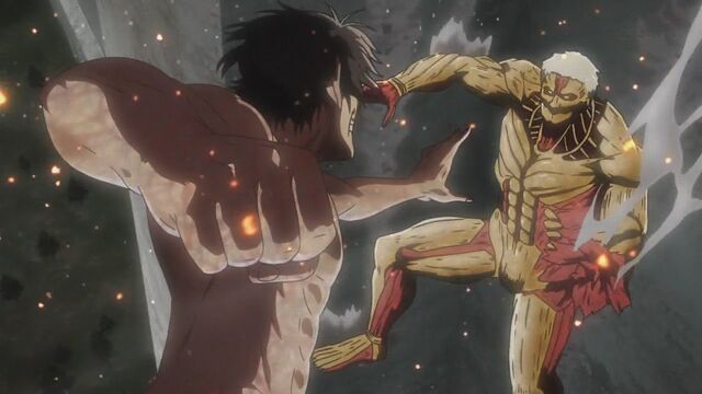Image Eren Vs Reiner Wiki Lattaque Des Titans Fandom Powered By Wikia