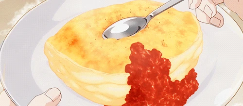 Image - Mini Soufflé Omelette bouncing.gif | Shokugeki no Soma Wiki ...