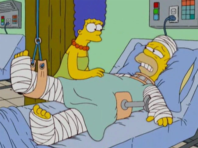 Imagem - Homer quebrado hospital marge.jpg | Wikisimpsons | FANDOM ...