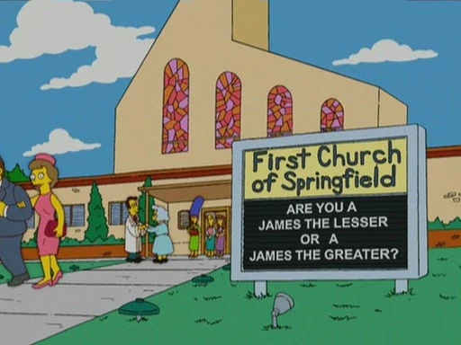 The Father, the Son and the Holy Guest Star/Gags | Simpsons Wiki | Fandom