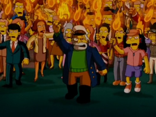 Image Sea Captain In Angry Mobjpeg Simpsons Wiki Fandom Powered