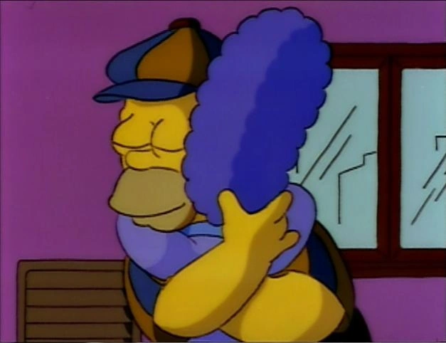 Image - Homer and Marge hugging.png | Simpsons Wiki | FANDOM powered by ...