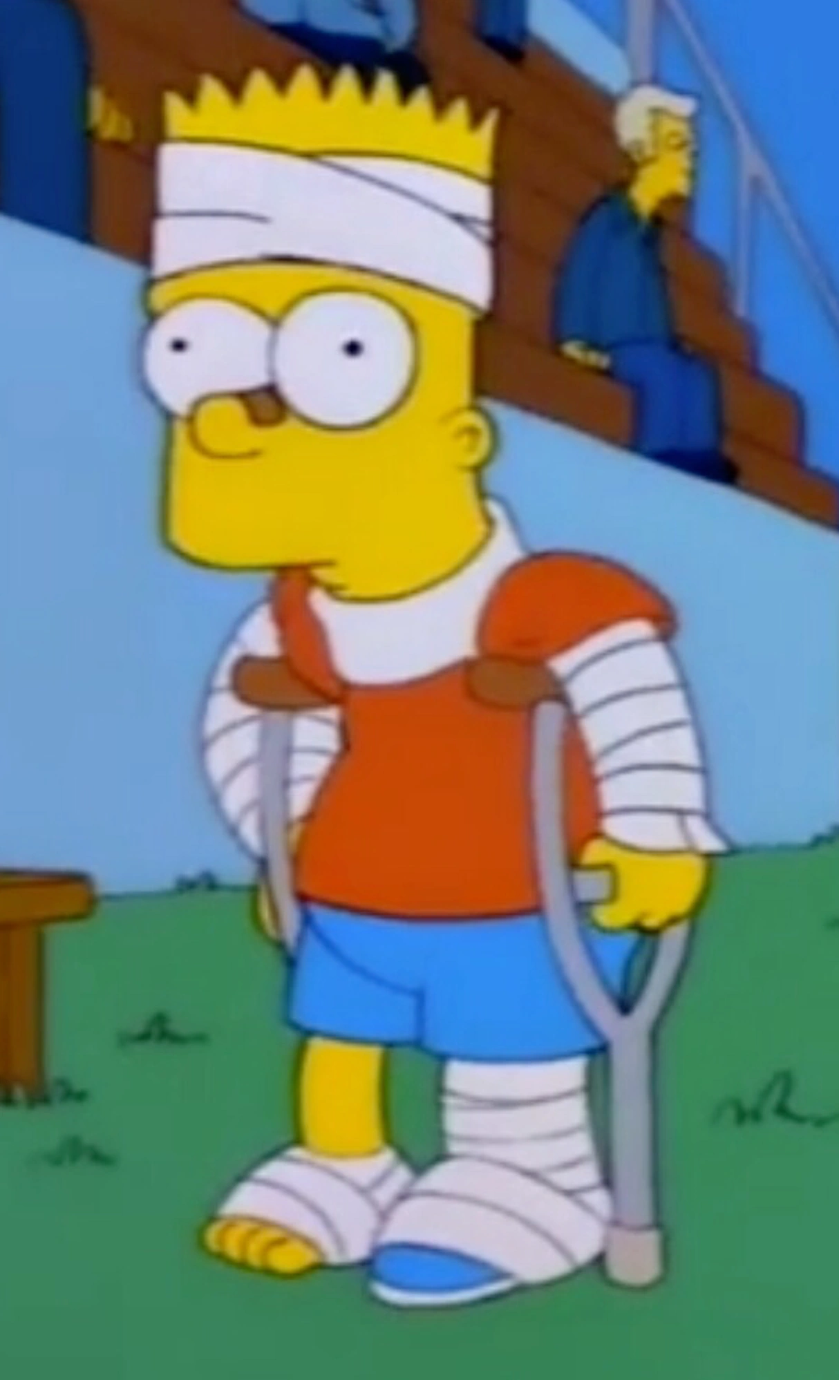 Image - Bart fake injured.png | Simpsons Wiki | FANDOM powered by Wikia