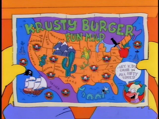 Krusty Burger Fun Map | Simpsons Wiki | Fandom