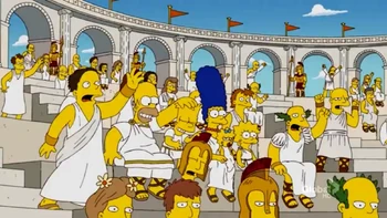 Roman Colosseum couch gag | Simpsons Wiki | FANDOM powered by Wikia