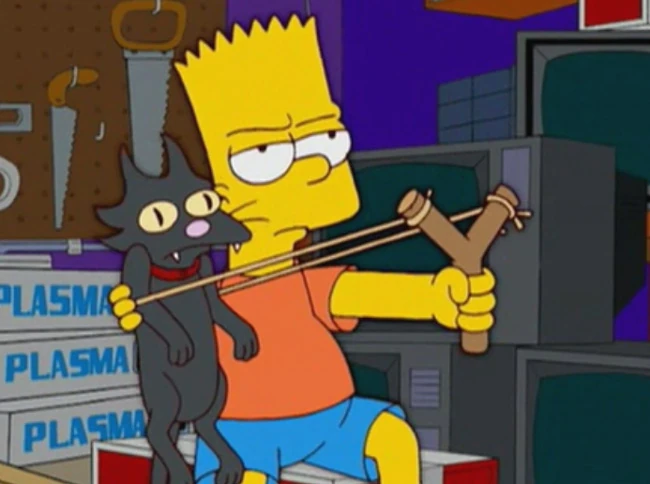 Imagem - Bart atiradeira gato.jpg | Wikisimpsons | FANDOM powered by Wikia