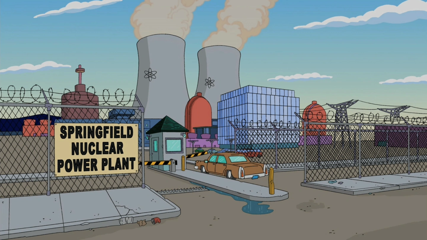 Image - Centrale nucléaire de Springfield entrée.png | Wiki Les Simpson ...