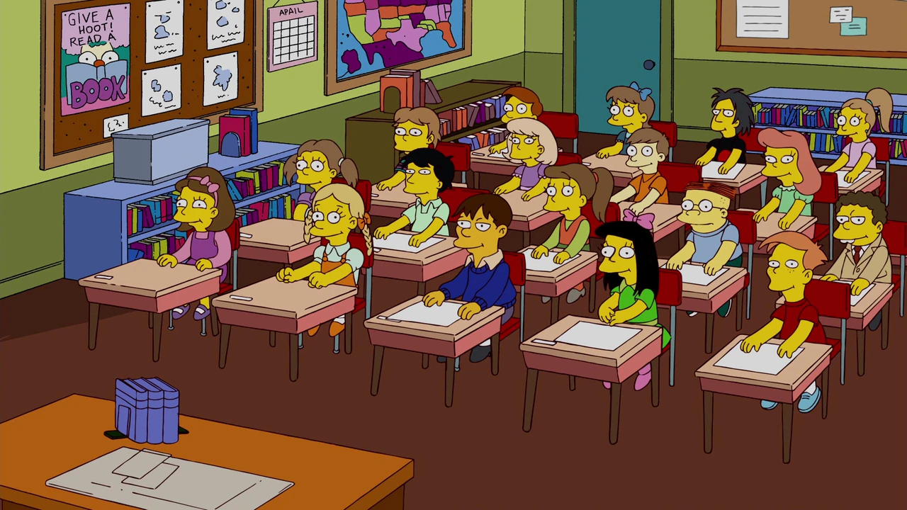 Image - Audrey McConnell's Entire Class.JPG | Simpsons Wiki | FANDOM ...