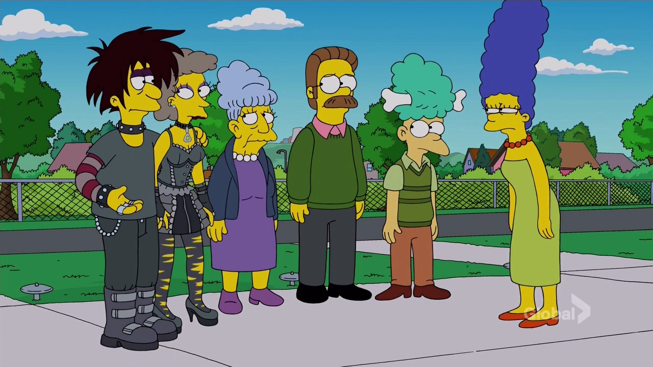 Image - Sky Police- Lovejoy and helen goth.png | Simpsons Wiki | FANDOM ...