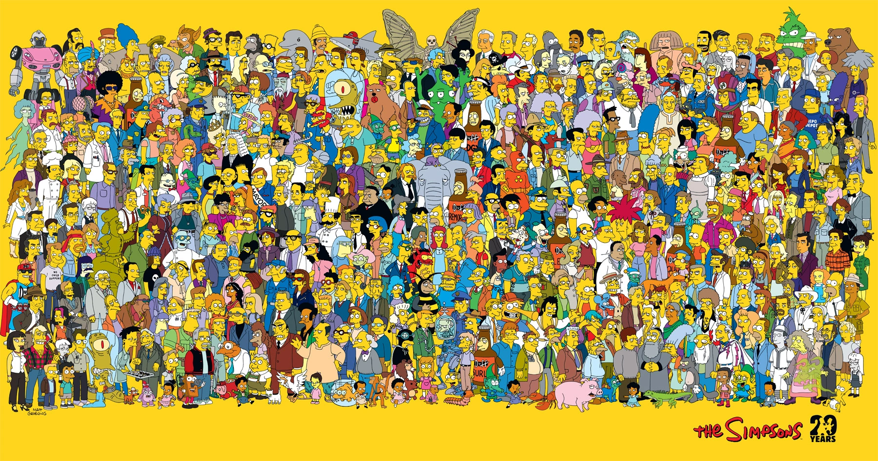 Printable Simpsons Characters Cast