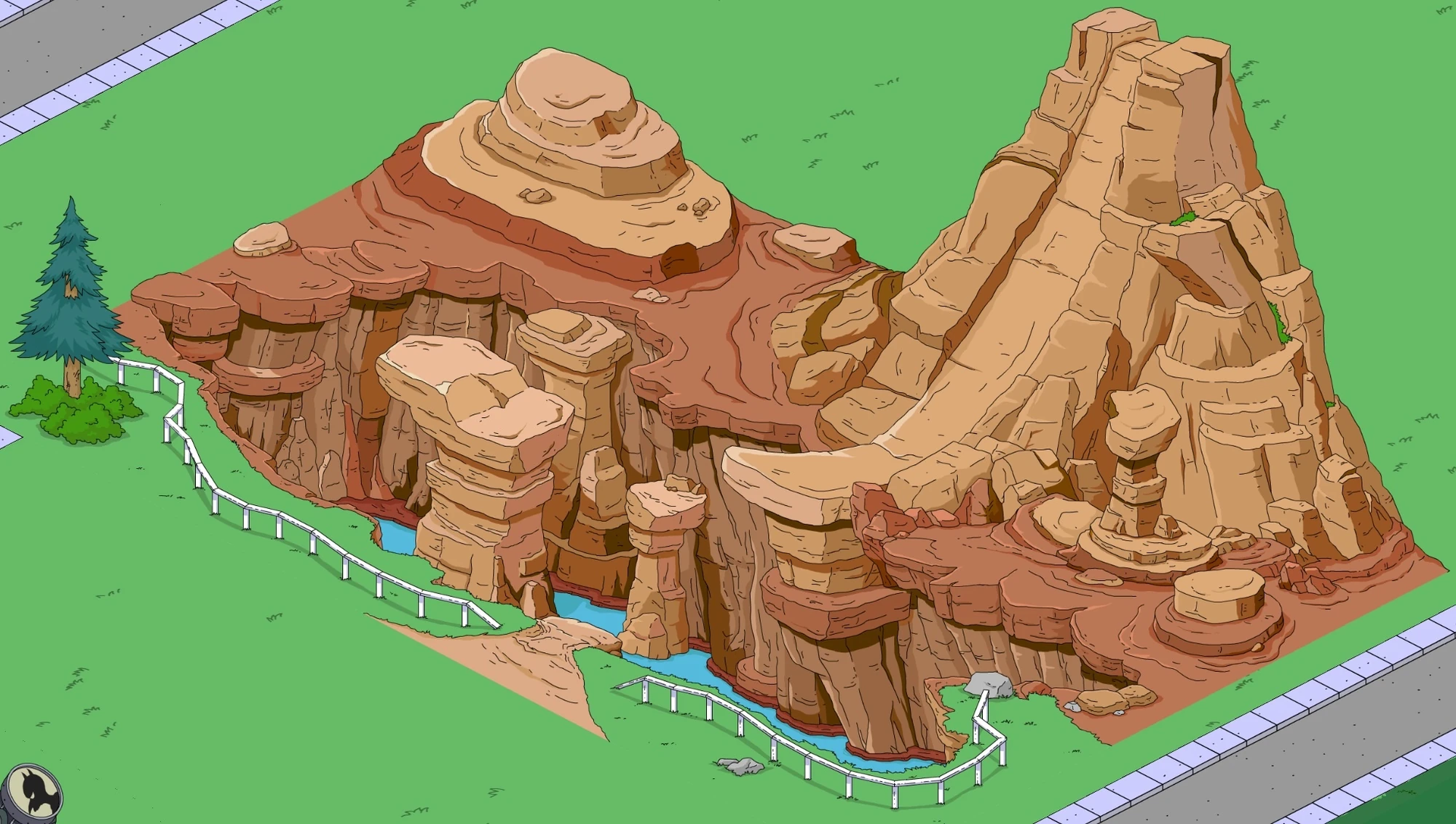 Springfield Gorge | The Simpsons: Tapped Out Wiki | Fandom