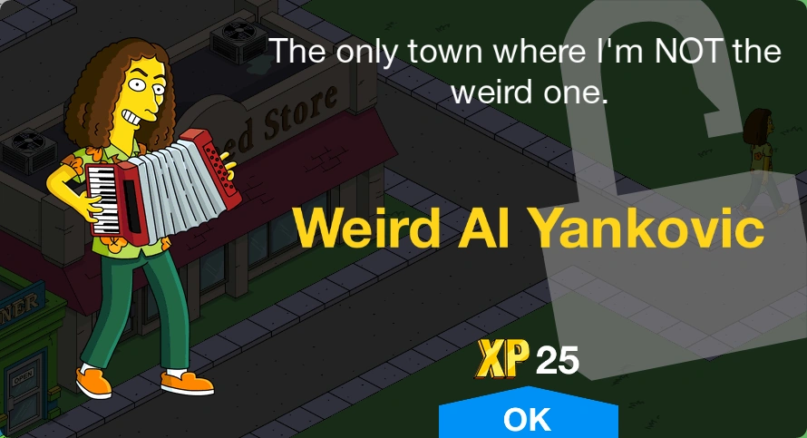 Weird Al Yankovic | The Simpsons: Tapped Out Wiki | FANDOM powered by Wikia
