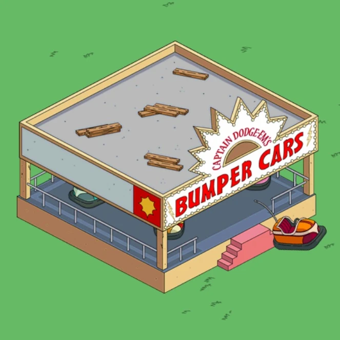 Captain Dodge-Em's Bumper Cars | The Simpsons: Tapped Out Wiki | Fandom