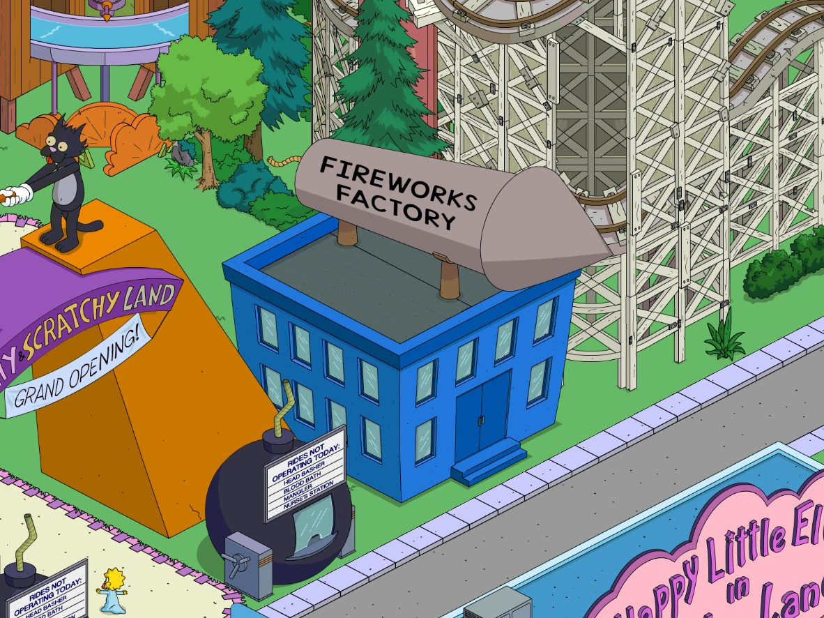 Fireworks Factory | The Simpsons: Tapped Out Wiki | FANDOM powered by Wikia