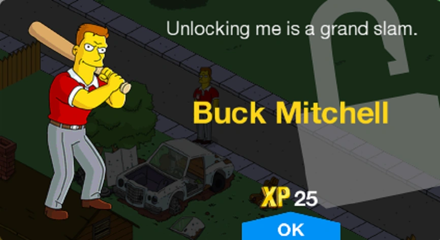 Buck Mitchell | The Simpsons: Tapped Out Wiki | Fandom