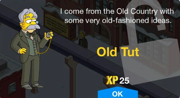 Old Tut | The Simpsons: Tapped Out Wiki | Fandom