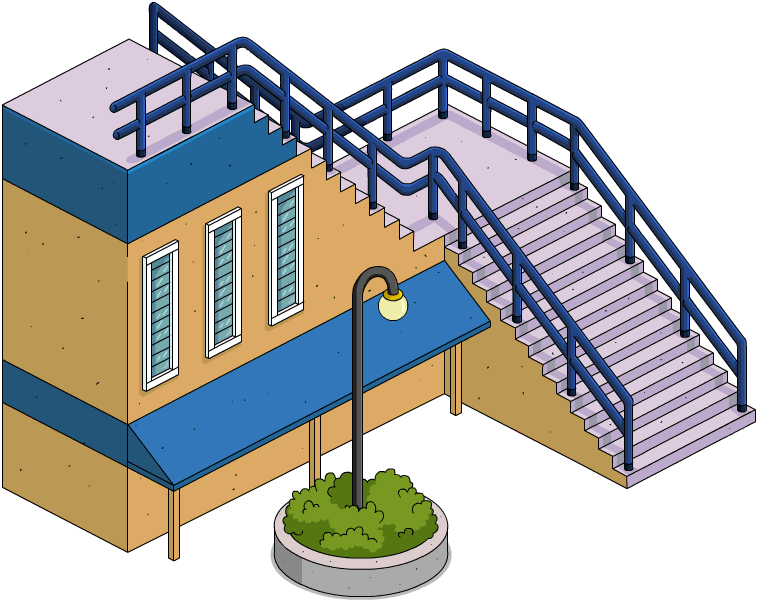 Station Stairs The Simpsons Tapped Out Wiki Fandom Powered By Wikia