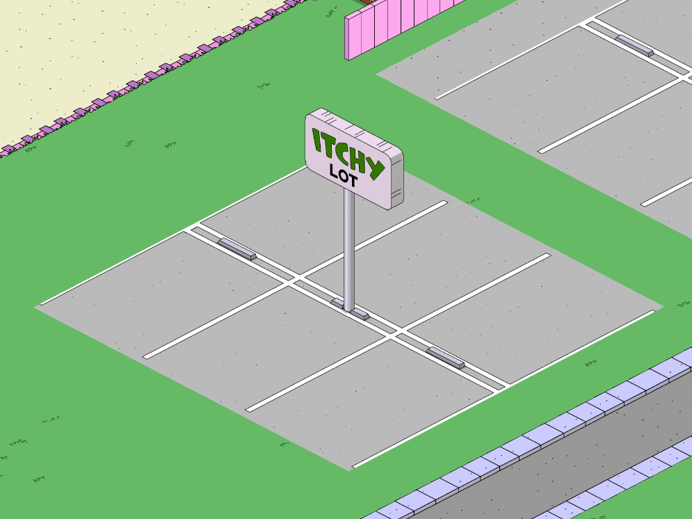 Itchy Parking Lot | The Simpsons: Tapped Out Wiki | Fandom