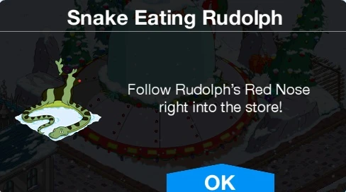 Snake Eating Rudolph | The Simpsons: Tapped Out Wiki | Fandom