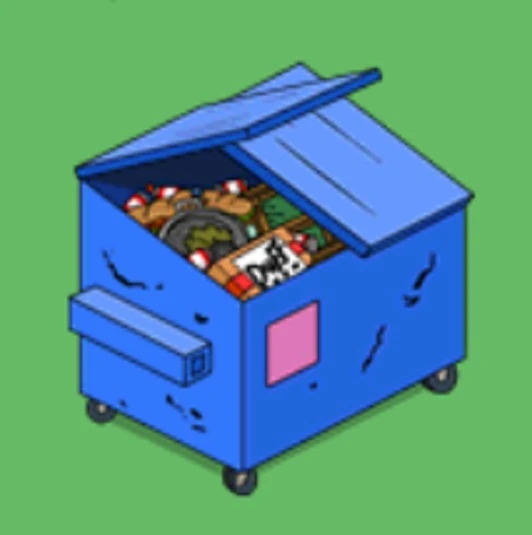Dumpster (blue) | The Simpsons: Tapped Out Wiki | Fandom