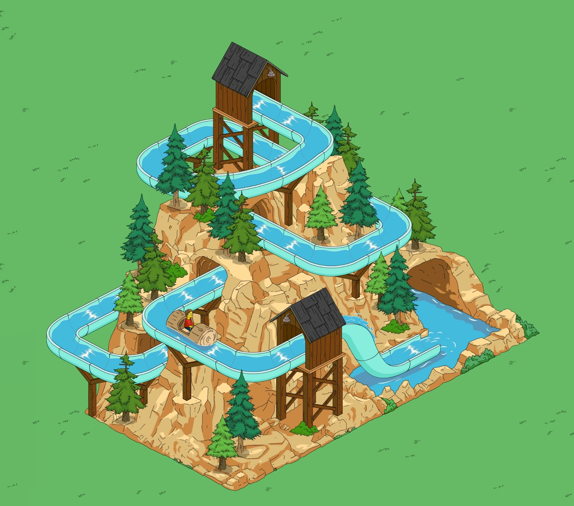 Unoriginal Log Ride | The Simpsons: Tapped Out Wiki | Fandom