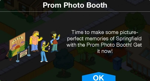 Prom Photo Booth Bundles | The Simpsons: Tapped Out Wiki | Fandom