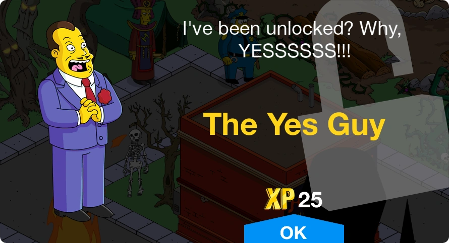 Simpsons Yes Guy
