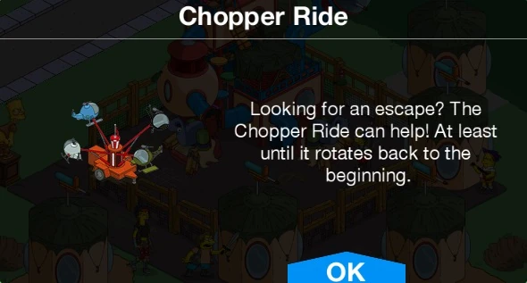 Chopper Ride | The Simpsons: Tapped Out Wiki | Fandom