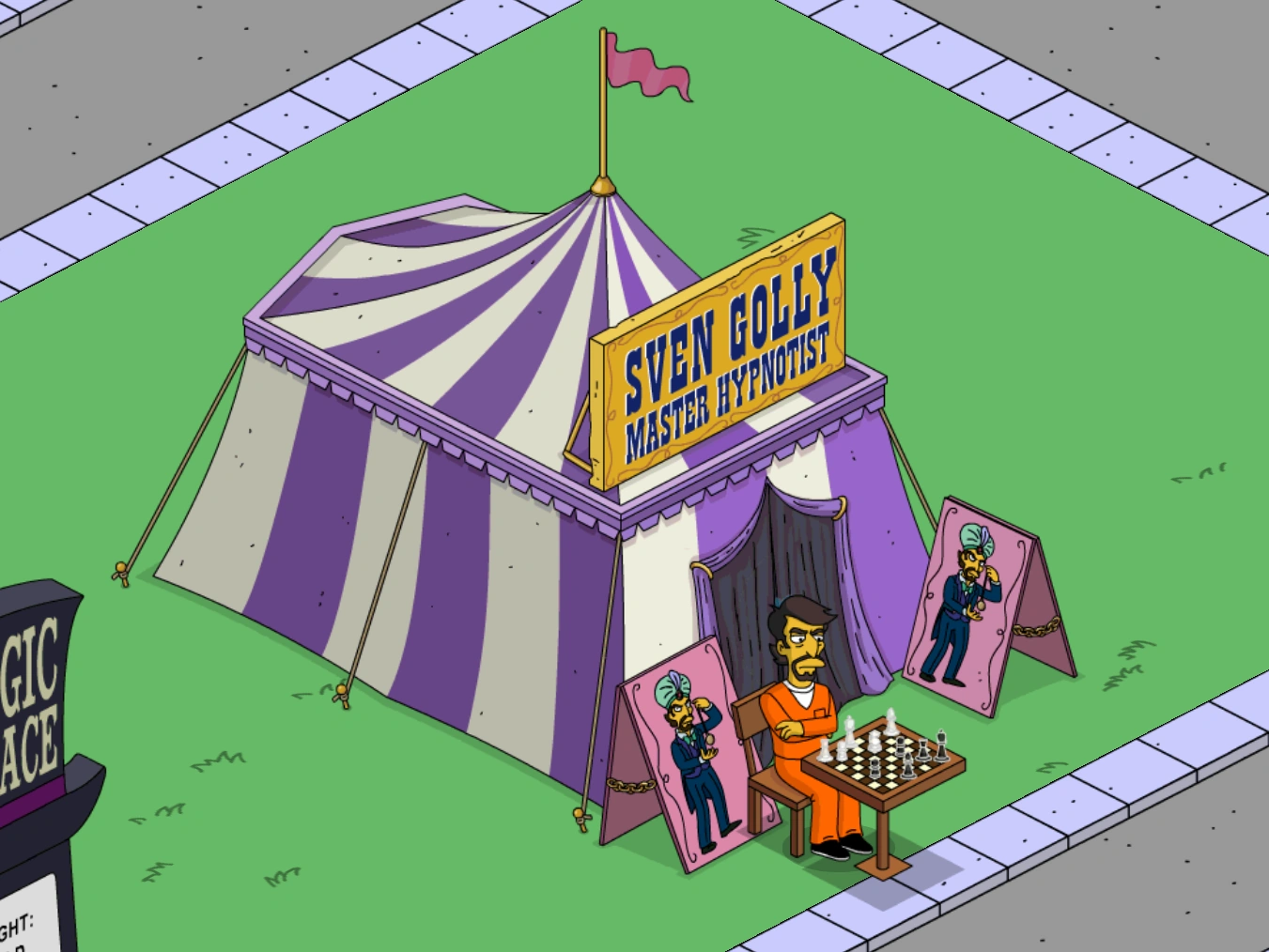 Master Hypnotist Tent | The Simpsons: Tapped Out Wiki | Fandom