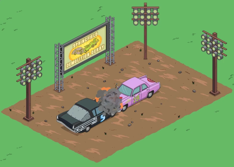 Springfield Destruction Derby Ground | The Simpsons: Tapped Out Wiki ...