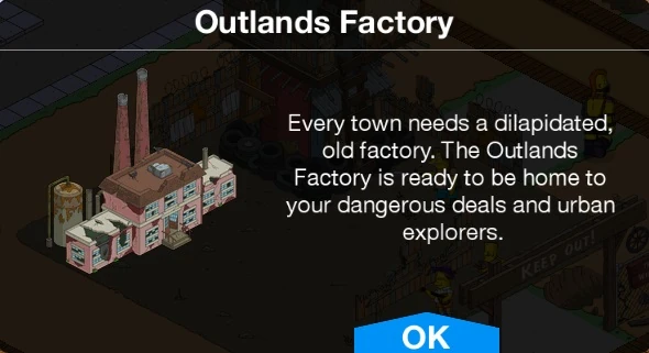 Outlands Factory | The Simpsons: Tapped Out Wiki | FANDOM powered by Wikia